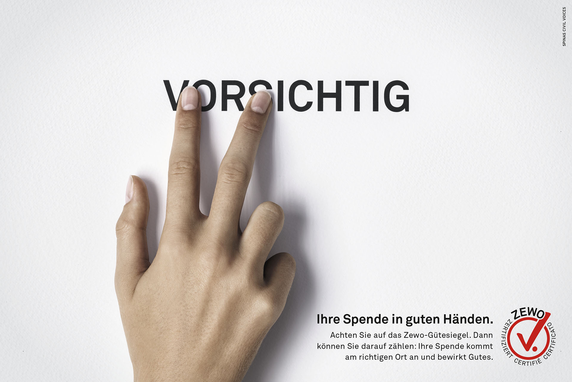 Zewo-Label, das Botox für Spendende | Spinas